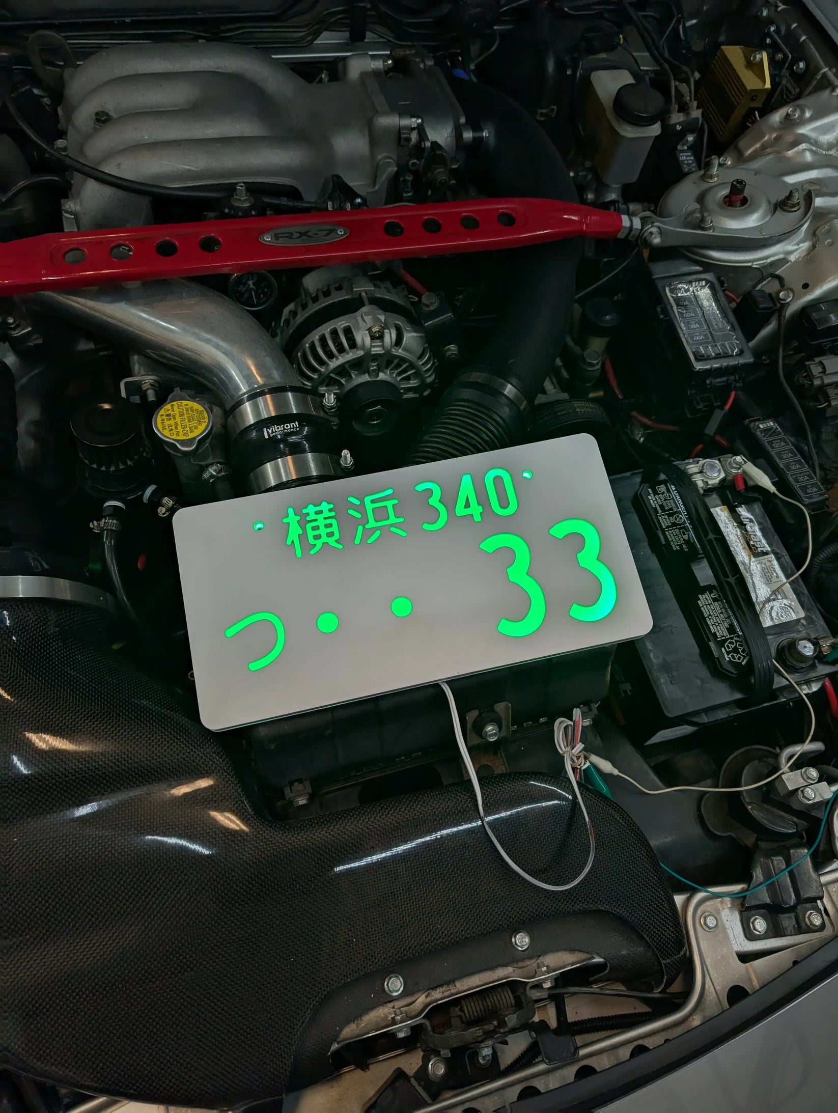 Custom LED License Plate | Jiko Shiki Illuminated JDM Style – Code Red ...